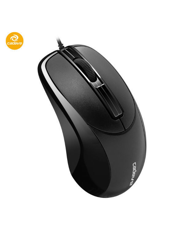 China Basics 3-Button USB Wired Computer Mouse (Black) on Global ...