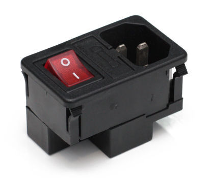 China Power entry module, EN60320C14 + fuse holder + switch (DPST) on ...