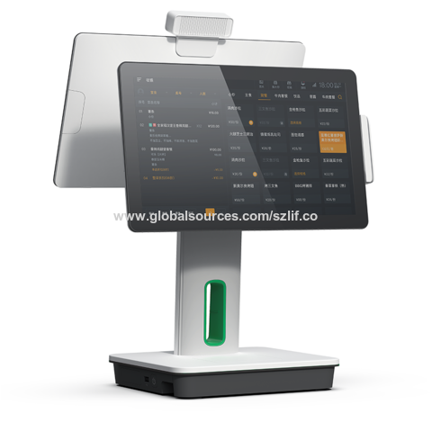 China LIF Capacitive Touchable pos terminal Pos System Dual Screen ...