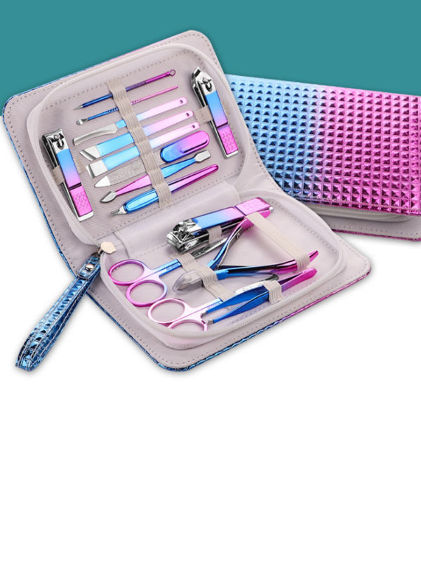 New Popular 15 Pcs Pedicure Kits Personal Care Grooming Manicure Set ...