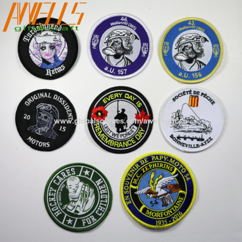 China Custom Iron On Embroidery Patch For Clothing Fabric Patch Iron on ...