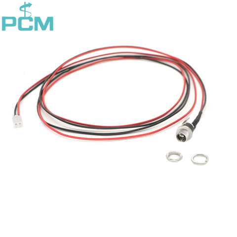 China 5.5×2.1MM DC Connector Plug With Screw Locking And Metal Panel ...