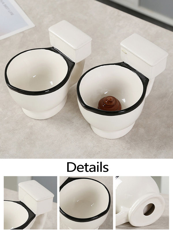 China Toilet Mug Fun Sh*t Toilet Drinking Ceramic Cup Porcelain Mug ...
