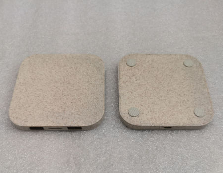 New Mini Eco Biodegradable Wheat Straw Charger Pad Material 5w Square ...