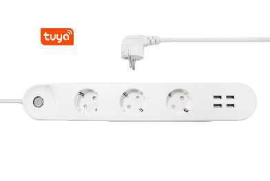 China Smart Power Strip WIFI& Bluetooth Power Strip EU Standard 3 ...