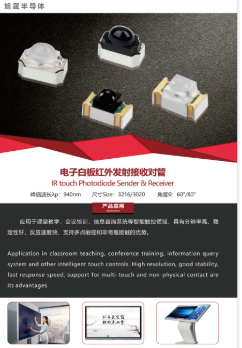 Side view LED, whiteboard Infrared LED Components IR Emitter, 940nm ...