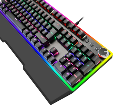 China Mechanical Gaming Keyboard RGB Gaming Backlit 104 Anti-ghosting ...