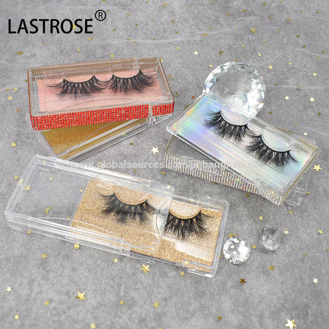 China Wholesale acrylic lash case mink lashes eyelash case transparent ...