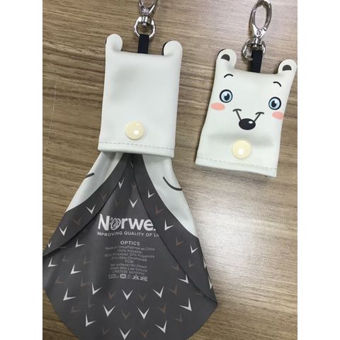 China Microfiber glasses lens cleaning cloth with keychain,personalized ...