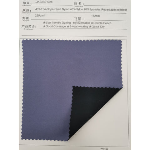 China 40%Eco-Dope Dyed Nylon 40%Nylon 20%Elastane Eco-Friendly Fabric ...