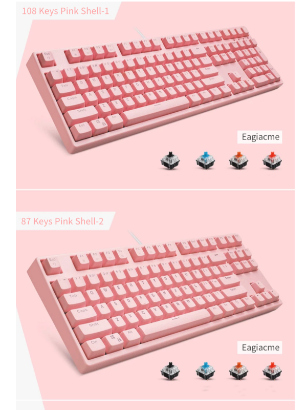 China Mechanical keyboard 87-key gaming office notebook keyboard full ...