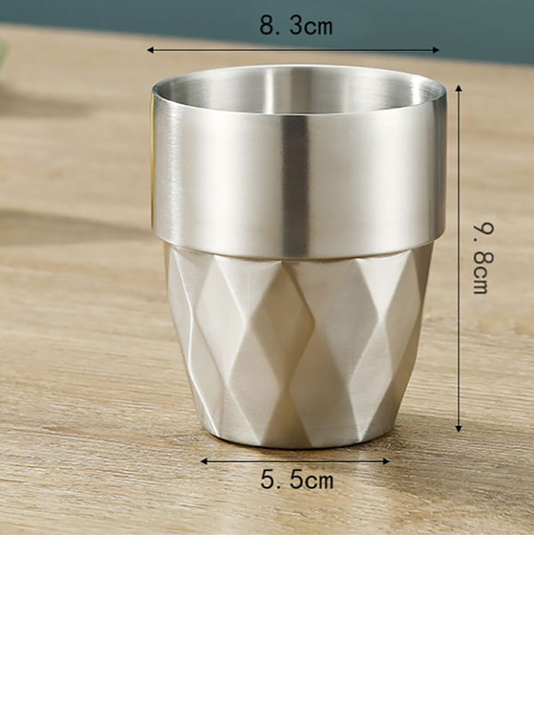China 304 stainless steel double beer cup steel tumblers on Global ...
