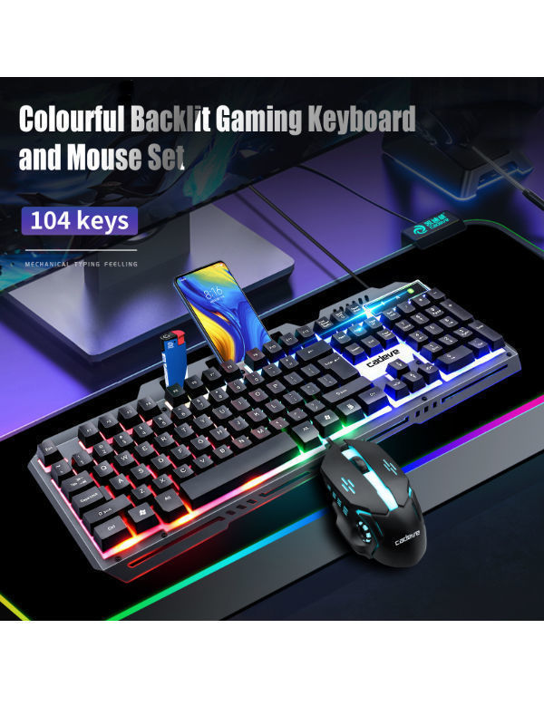 China Gamer Mouse Keyboard Set Computer Laptop Backlit Combo Gaming ...