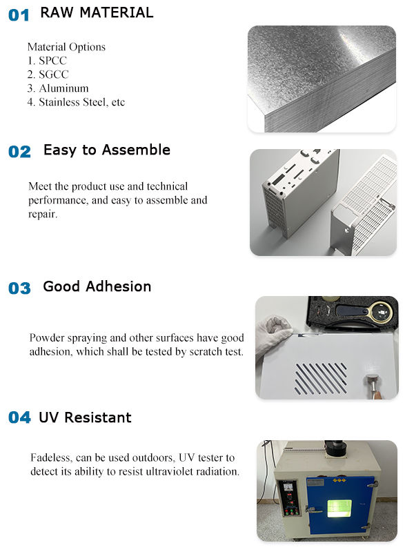 China Custom Powder Coat Assemble Steel Cover Metal Enclosure on Global ...