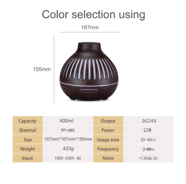 Wholesale Ultrasonic essential oil aroma diffuser Humidifier, aroma ...