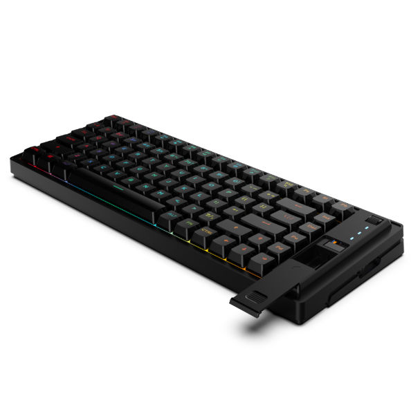 China 2.4G Wireless Gaming Keyboard LED Backlit Computer RF Keyboard 84 ...