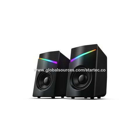 China 2.0 USB gaming speaker RGB Lights For PC on Global Sources ...