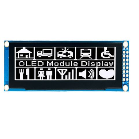 China 3.12 inch OLED Display Module 256*64 Dots 16 pin SPI with White / Blue / Yellow color for ...