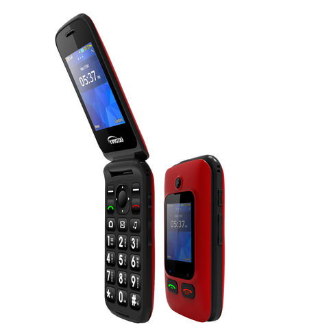 China 2.4"+1.77" dual screen flip 4G LTE basic mobile phone without GPS ...