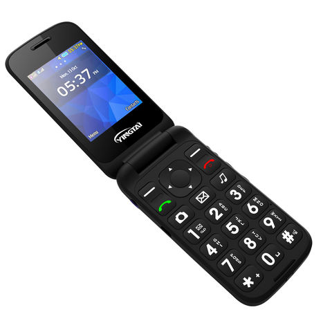 China 2.4"+1.77" dual screen flip 4G LTE basic mobile phone without GPS ...