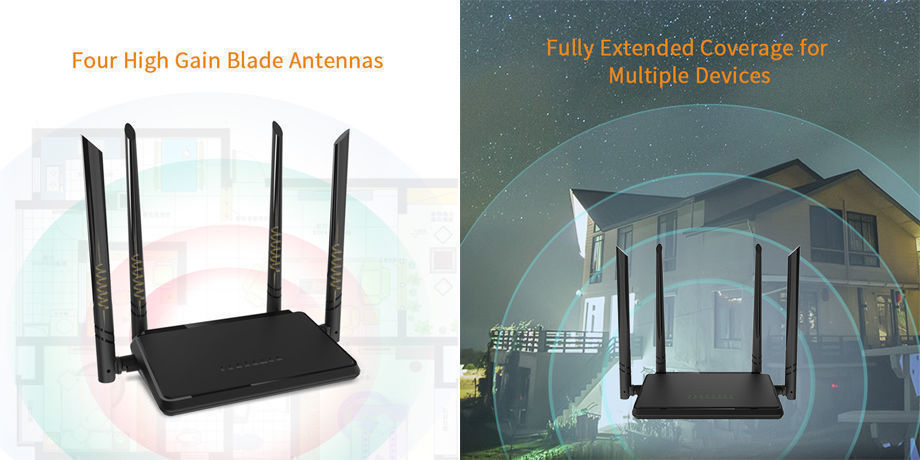 300Mbps Wireless Broadband Wi-Fi Router with 4 Antennas, CE/FCC ...