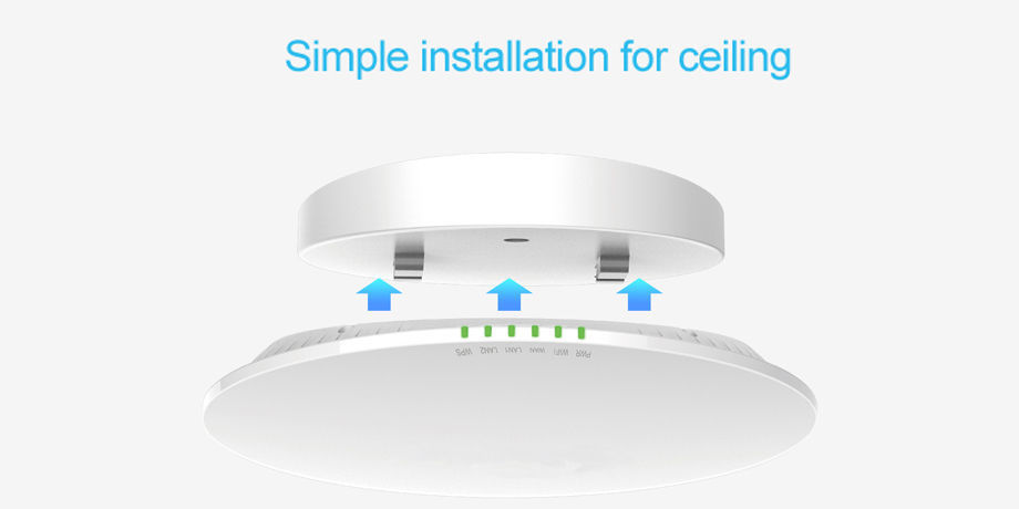 New Arrival AC1200 Dual Band Ceiling Wireless Router/AP, Ceiling Router ...