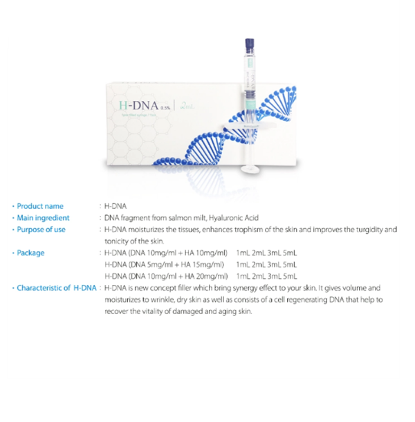 China H-DNA 2ml 0.5% PN Cell DNA Injection PDRN Solution Anti Aging ...