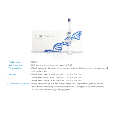 China H-DNA 2ml 0.5% PN Cell DNA Injection PDRN Solution Anti Aging ...