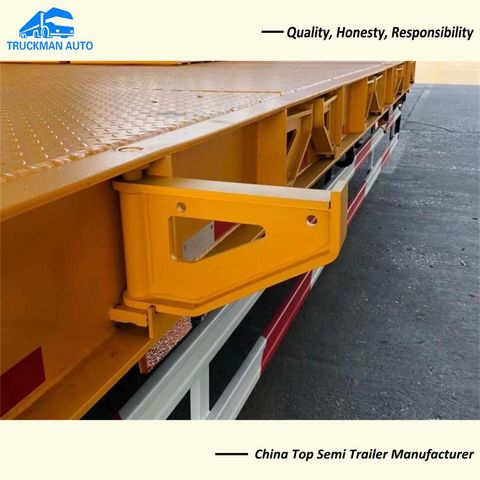 China Lowbed Gooseneck Platform Deck Semi Trailer on Global Sources ...