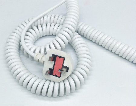 China Custom British spring cable retractable British standard plug 3 ...