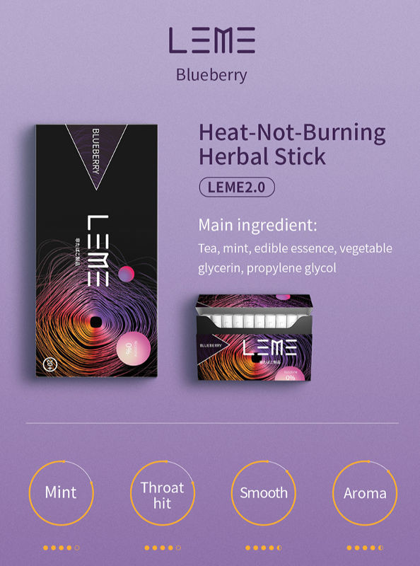 New Trending LEME Heat Not Burn Product Tobacco Free Heat Herbal Stick ...
