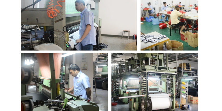 Wholesale Merrow Border Design Custom Own Name Logo Machine Woven Logo ...