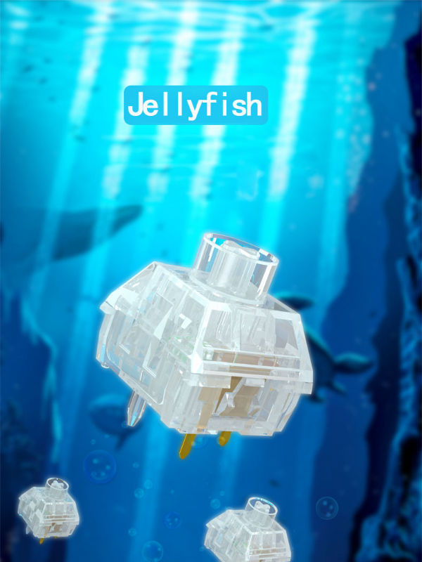 Kailh Jellyfish BOX Switch, Keyboard Switch, clear stem, Linear ...
