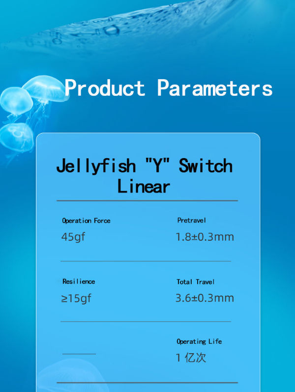 Kailh Jellyfish BOX Switch, Keyboard Switch, clear stem, Linear ...