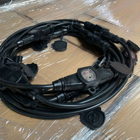 China Waterproof multiple receptacle power distribution extension cord ...