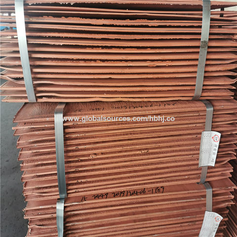 China Top grade 99.99% Purity Copper Electrolytic/Copper Cathodes ...