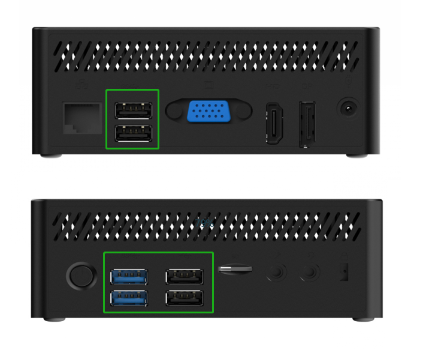 China Win11 N5095 mini PC with Quad core, 2.0~2.9GHz 6 USB port 2x DDR4 ...