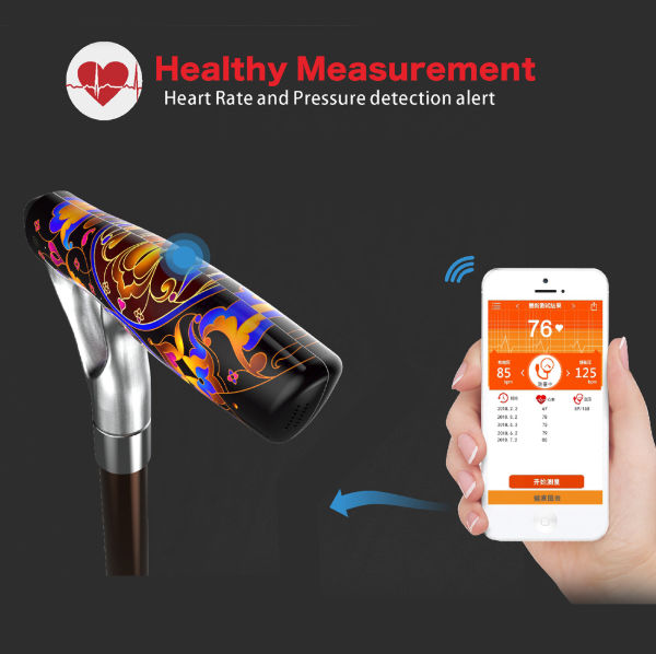 Smart walking stick, Smart cane 4G with Voice call Fall detection and ...
