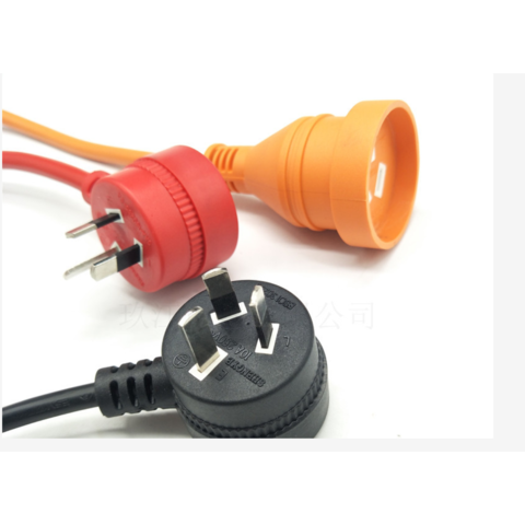 China Factory Custom Australian 3 core power cord SAA male and female ...