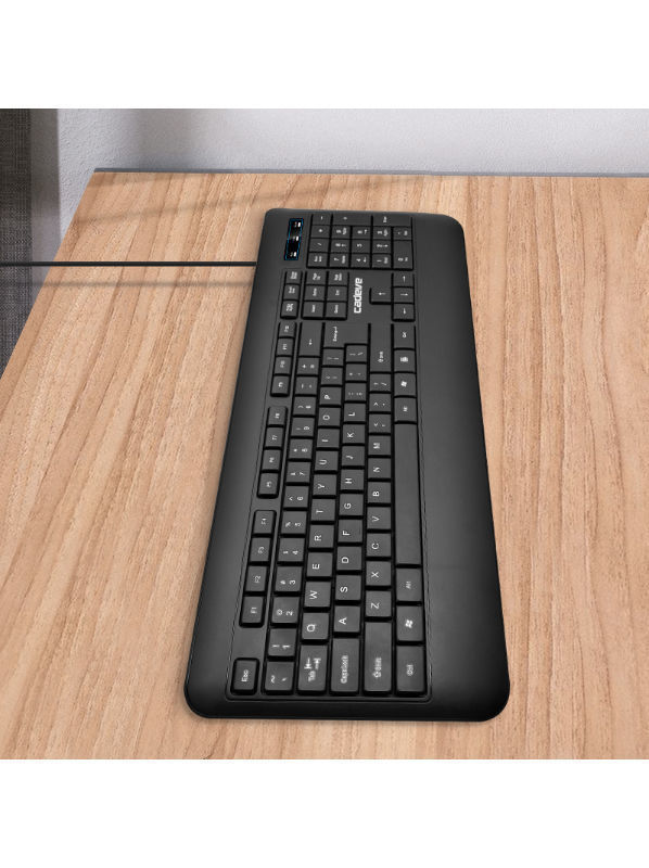 China Wired Keyboard - Qwerty UK Layout, Quiet Keys, Full-Size Keyboard ...