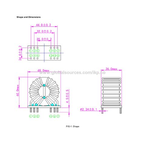 China Common Mode Power Choke, Toroidal Ferrite Core, 1mH 5mA, High ...