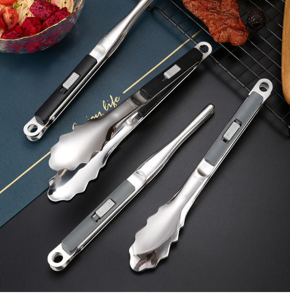 304 stainless steel food clip brushed sanding toothed steak multi ...