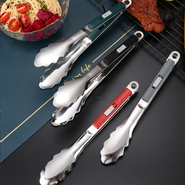 304 stainless steel food clip brushed sanding toothed steak multi ...