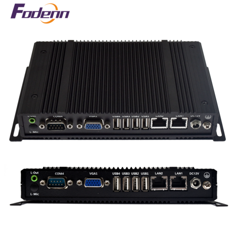 China Industrial fanless mini PC with Intel Celeron J1900 CPU and multi ...