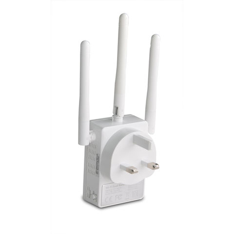 China AC750 Dual Band Wireless Repeater with 3X Antennas Integrated ...