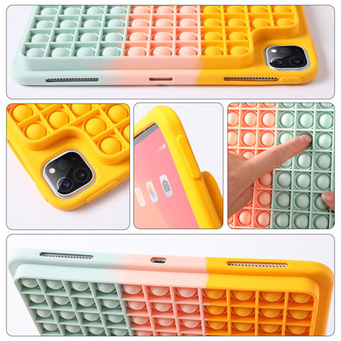 China Pop It Case for Ipad Amazon Hot 10.2/11/12.9Inch Rainbow Silicone ...