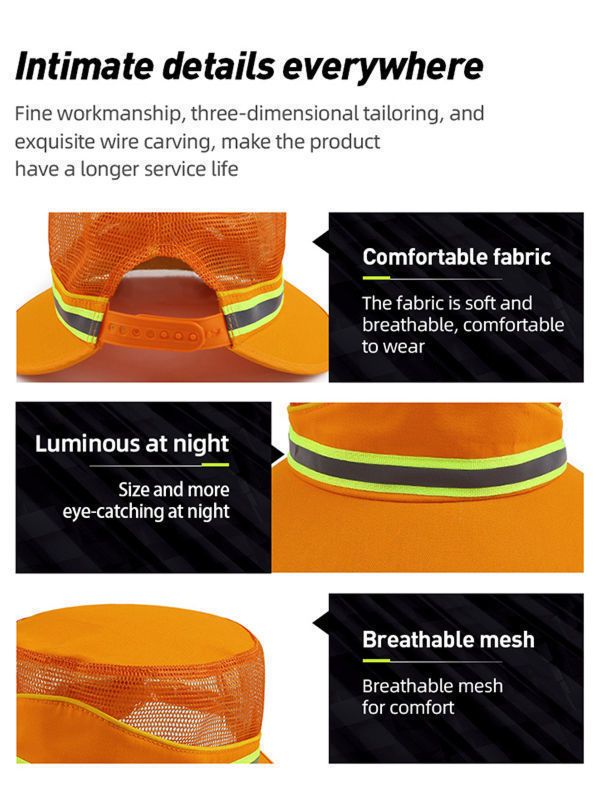 China Polyester Running Motorbicycle Reflective Safety Hat for Adults ...