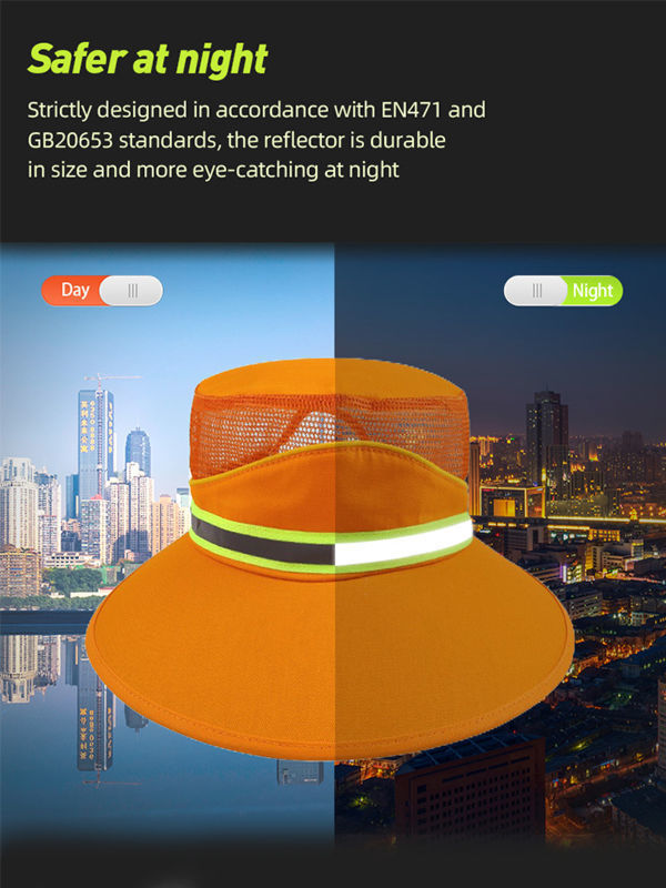 China Polyester Running Motorbicycle Reflective Safety Hat for Adults ...
