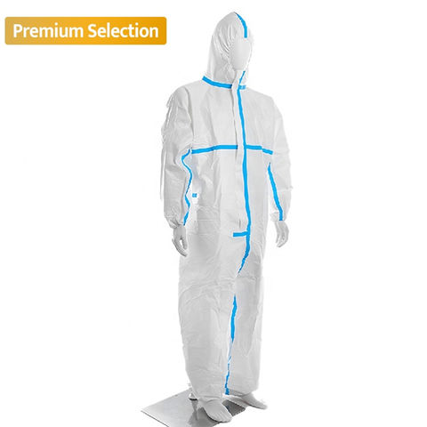 China Disposable Isolation Coveralls Gown Surgical Coverall Elastic ...