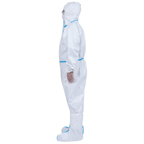 China Disposable Isolation Coveralls Gown Surgical Coverall Elastic ...